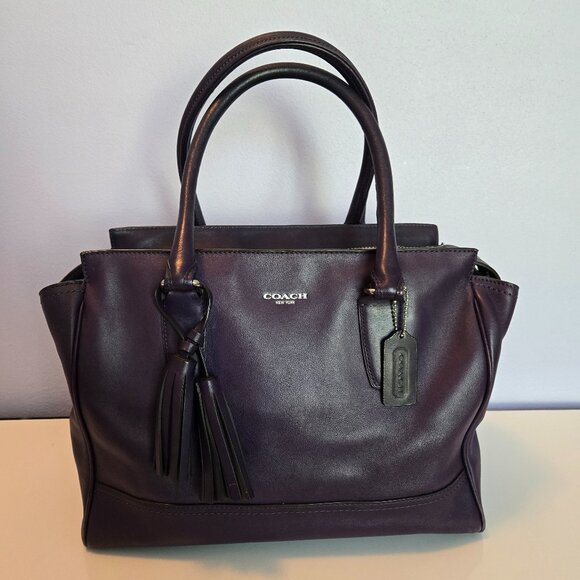 Coach | Bags | Coach Legacy Candace Medium Carryall Purple | Poshmark